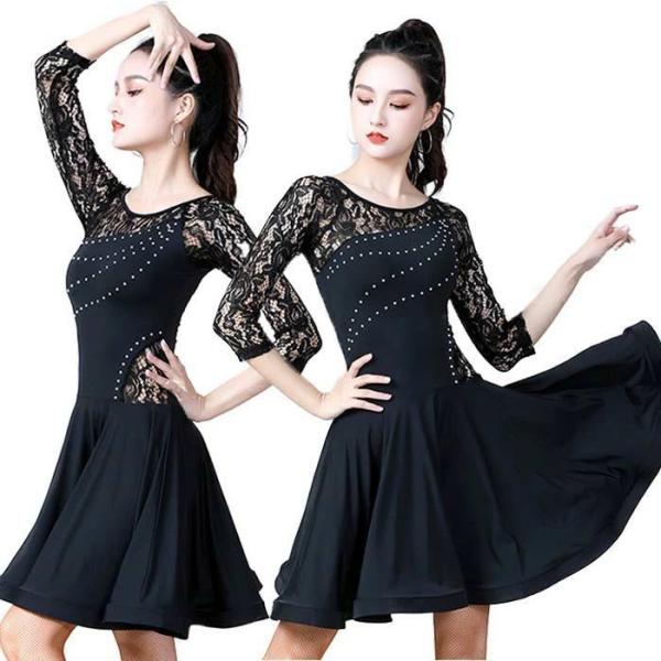 商品     ダンスワンピース  素材   ナイロン  サイズ   S 着丈81cm 袖丈47cm バスト74cm ウエスト60cm M 着丈83cm 袖丈49cm バスト78cm ウエスト64cm L 着丈85cm 袖丈50cm バスト8...