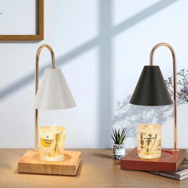 <img 【この商品について】電池使用：いいえ  重要事項：キャンドルは別売り  【商品の特徴】  ・おしゃれなデザイン  ガラス製シェードと木製のベースが高級感とおしゃれ感を演出し、お部屋に美しいデコレーションとして溶け込みます。ガ...