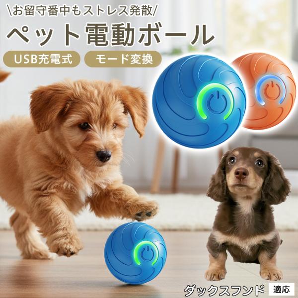 適応ペットダックスフンド犬種 ダックス商品名　ペット用 電動おもちゃボール（自動回転／発光）バリエーションAタイプ：オレンジ／ブルーBタイプ：オレンジ／グリーン／ブルー／ピンク／グレー／イエローCタイプ：ピンク／ブルー仕様（タイプ別）Aタイ...