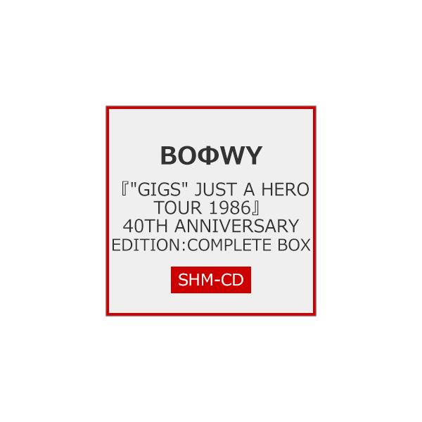 ◆品　番：UPCY-90264◆発売日：2026年12月24日発売◆出荷目安：発売日前日◆初回生産限定盤/SHM-CD◆ギグスジャストアヒーローツアー１９８６フォーティスアニバーサリーエディションコンプリートボックス/['GIGS' JUS...