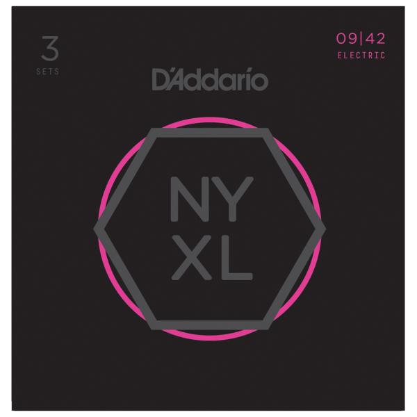 在庫状況：お取り寄せ/3日〜5日で出荷/◆Nickel Wound Super Light◆.009 /.011 /.016 /.024 /.032 /.042◆3セット入りのお得なパック弦/[NYXL09423P]