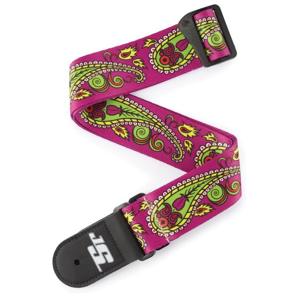 在庫状況：お取り寄せ/◆Joe Satriani Strap◆Paisley Purple/[50JS14]