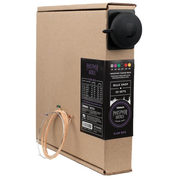 在庫状況：お取り寄せ/◆25セット入りバルクパック◆Phosphor Bronze Custom Light 25 Set Bulk Pack◆.011 /.015 /.022 /.032 /.042 /.052/[EJ26B25]