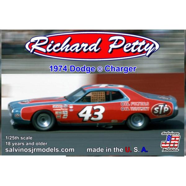 在庫状況：在庫あり/2026年02月 発売/※画像はイメージです。実際の商品とは異なる場合がございます。サルビノス J・Rモデル 1/25 リチャード・ペティ 1974 ダッジ・チャージャー です。