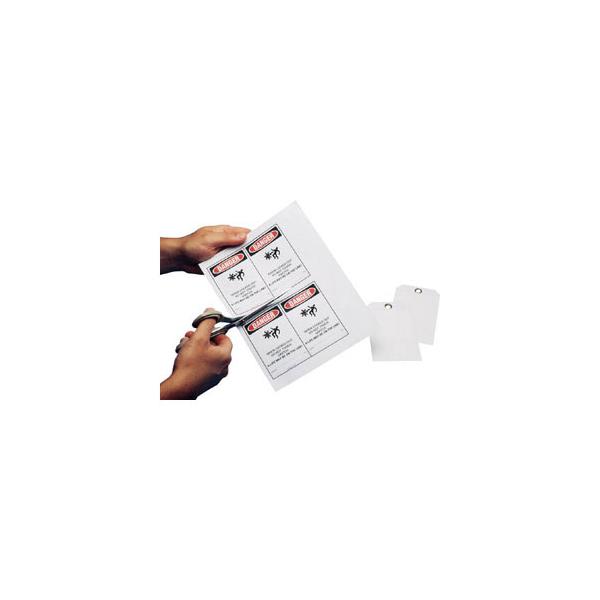 在庫状況：お取り寄せ/取引先在庫あり3日〜5日で出荷/◆自由自在に屋内用セーフティタグが作れます。◆透明ラミシートになっています。/[PST4パンドウイツト]