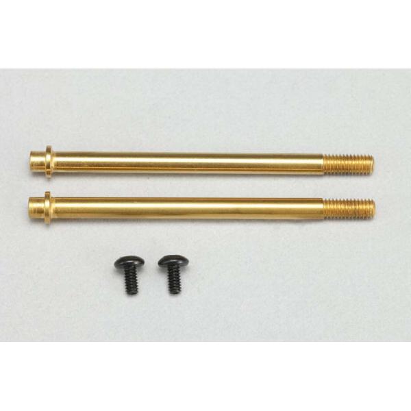 在庫状況：お取り寄せ/※画像はイメージです。実際の商品とは異なる場合がございます。ヨコモ YZ-2DTM3/CAL3用 リヤ・ショート“X30”ショックシャフト チタンコートです。