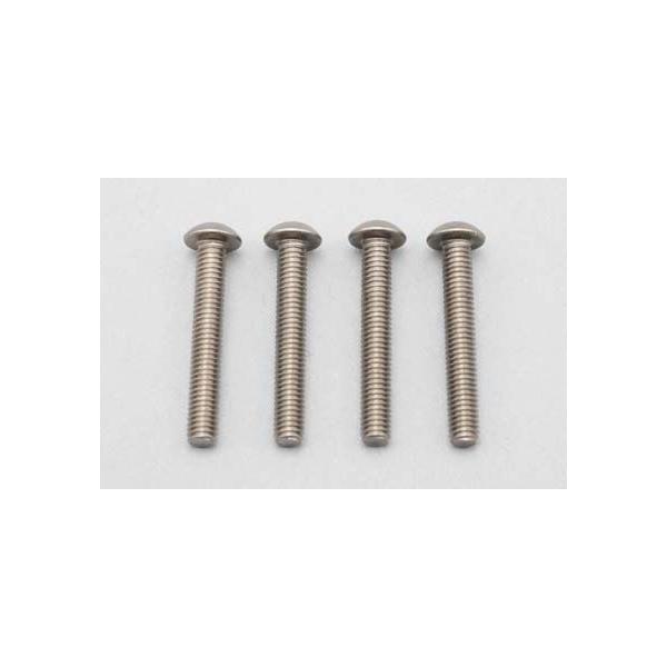 在庫状況：お取り寄せ/※画像はイメージです。実際の商品とは異なる場合がございます。ヨコモ M3x20mm チタン製 ボタンヘッド ソケットスクリュー 4本入です。
