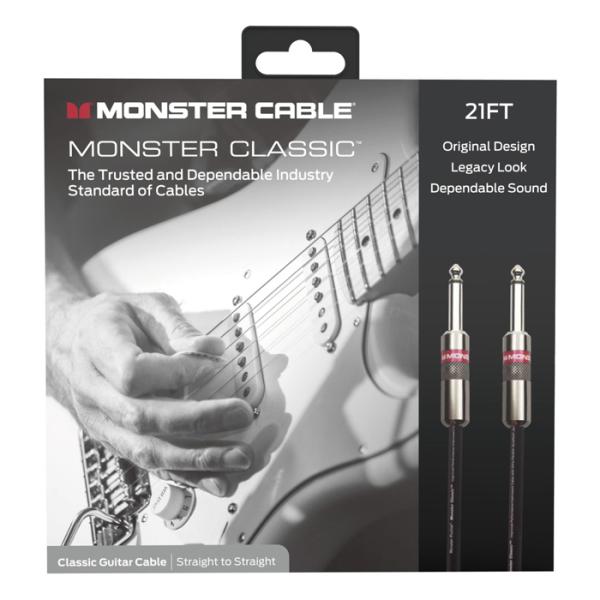 在庫状況：お取り寄せ/3日〜5日で出荷/◆Monster Classicは業界標準且つ信頼性のあるプロケーブル◆耐久性のあるアウタージャケット◆ステージ上での管理がしやすい柔軟性◆長さ：6.4m/[CLASI21]