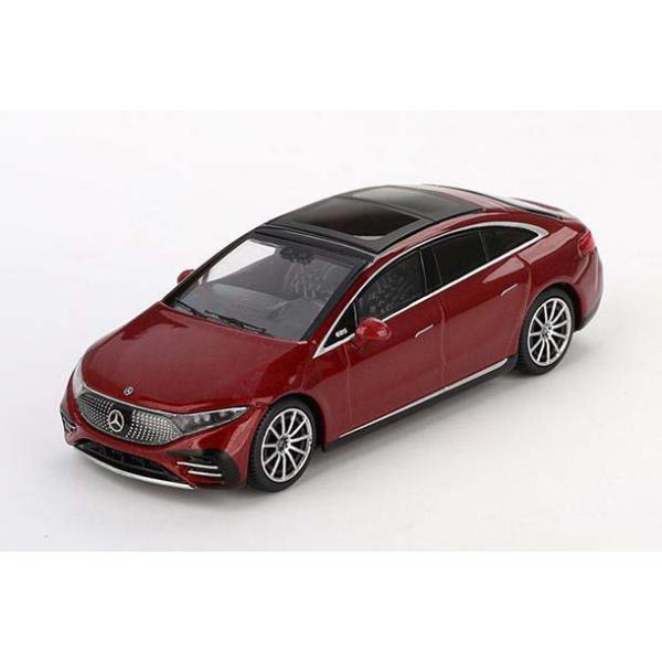 在庫状況：在庫あり/2025年08月 発売/※画像はイメージです。実際の商品とは異なる場合がございます。MINI−GT 1/64 メルセデス ベンツ EQS 580 4MATIC レッドメタリック(右ハンドル) です。