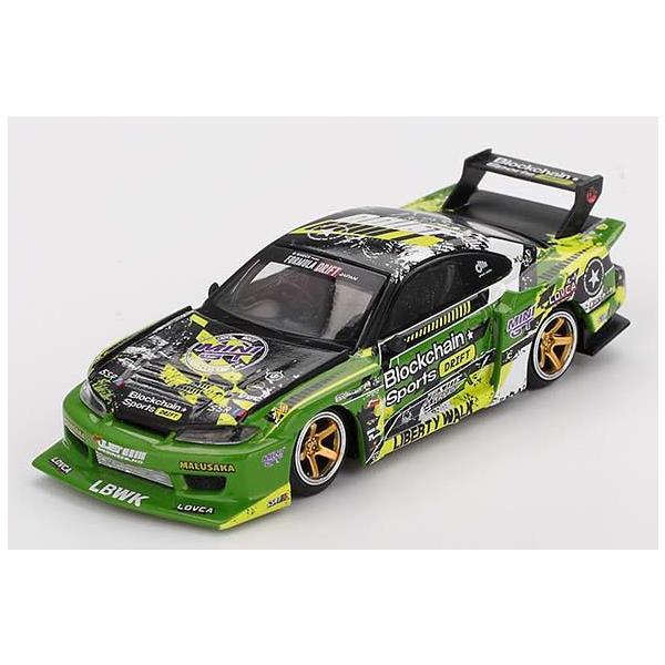 在庫状況：在庫あり/2025年12月 発売/※画像はイメージです。実際の商品とは異なる場合がございます。MINI−GT　1/64 Nissan シルビア(S15) LB-Super Silhouette #555 V2 2024 Formu...