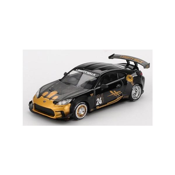 在庫状況：在庫あり/2026年02月 発売/※画像はイメージです。実際の商品とは異なる場合がございます。MINI−GT 1/64 Toyota GR86 LB★Nation ブラック/ゴールド(右ハンドル) です。