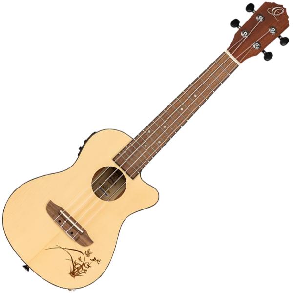 在庫状況：お取り寄せ/◆エントリーモデルで好評のBonfireシリーズのプリアンプ付きウクレレ◆コンサートサイズ◆ボディトップにはデザイン性に優れたレーザー刻印が施されています/[RU5CE]