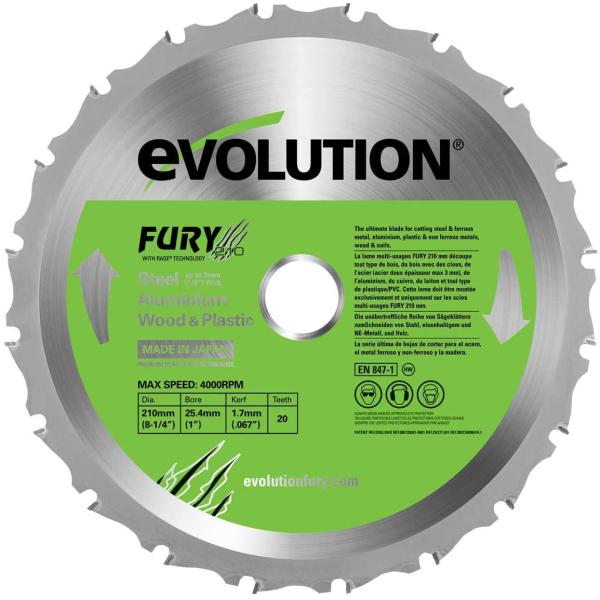 在庫状況：お取り寄せ/お届け：約1週間/※画像は代表画像です。◆FURY3、FURY3-B専用替刃。◆多目的用途：鉄材、アルミ、木材、プラスチック。/[FURY210TCTDAIDO]