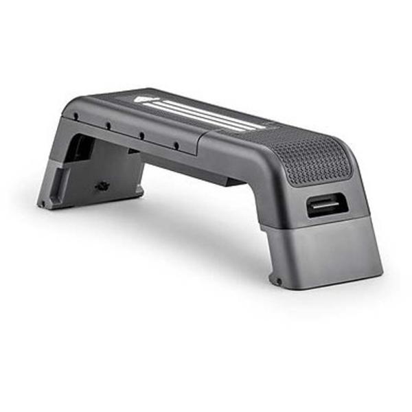 在庫状況：お取り寄せ/3日〜8日で出荷/◆有酸素運動用ステップと筋トレ用ベンチを一体化したコンパクトプラットフォーム。◆内部の収納スペースには、付属のレジスタンスチューブとスキッピンググローブが収納可能。/[PRAADP15070BK]