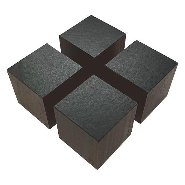 在庫状況：お取り寄せ/2025年12月 発売/◆山本音響製35mm角黒檀ブロックと最強の制振材foQのコラボレーション◆4個入り/[K34FOQ03]