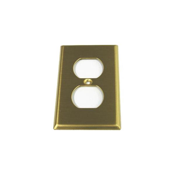 在庫状況：お取り寄せ/★付属のネジは【インチ規格】です。重厚で美しい真鍮製コンセントプレート。ナチュラルで厚みのある音質★付属のネジは【インチ規格】です。/[81003LEVITON]
