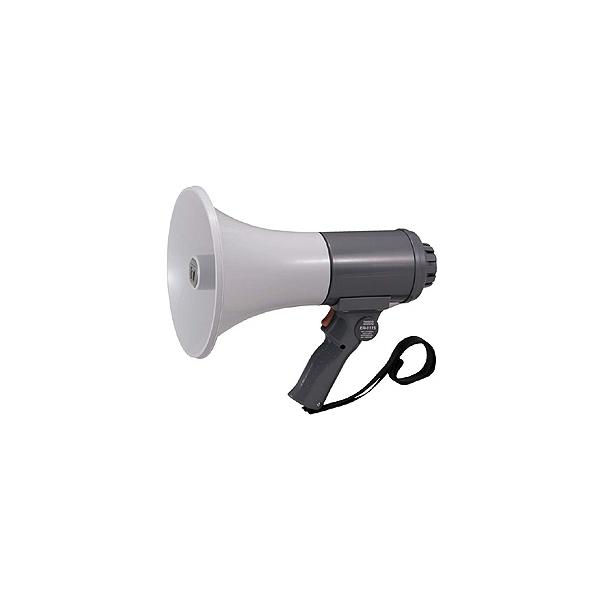 在庫状況：お取り寄せ/◆定格出力15Wで小型、軽量の防滴メガホン◆付属のバッテリーアダプターを使用すると、単3形乾電池6本でも使用可能/[ER1115]