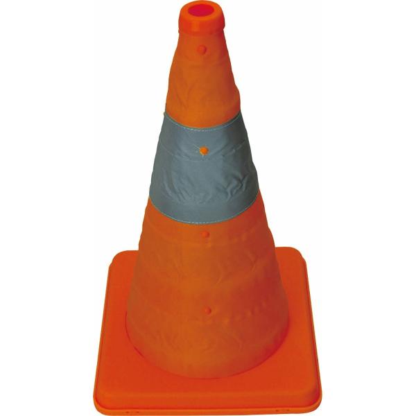 在庫状況：お取り寄せ/3日〜8日で出荷/※画像はイメージです。※この商品は 伸縮式三角コーン 62cmタイプ(オレンジ) です。◆伸縮式なので持ち運びが簡単で収納場所をとらない。/[ZZZND625600]