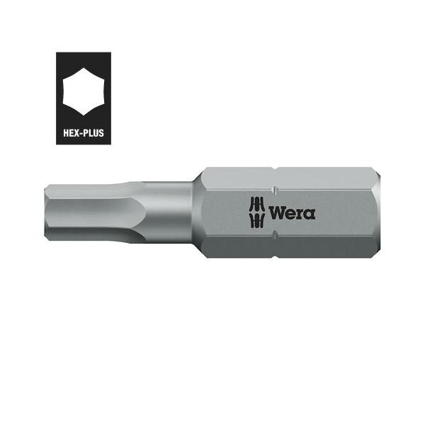在庫状況：お取り寄せ/取引先在庫あり3日〜5日で出荷/◆頑強なビットで、鉄板や金属板の加工に最適です。◆Wera独自のHex-Plusと呼ばれる面接触構造により、六角ねじ穴の内側を傷めることなく、ねじの寿命を延ばすことにも貢献します。/[0...