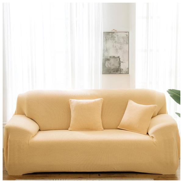 在庫状況：お取り寄せ/5日〜7日で出荷/※こちらの販売ページはソファーカバー3人掛け、ベージュとなります◆自宅のソファーを簡単にイメージチェンジできる3人掛け用ソファーカバーが登場。◆ストレッチ素材で作られておりシワが寄らず綺麗にフィット。...