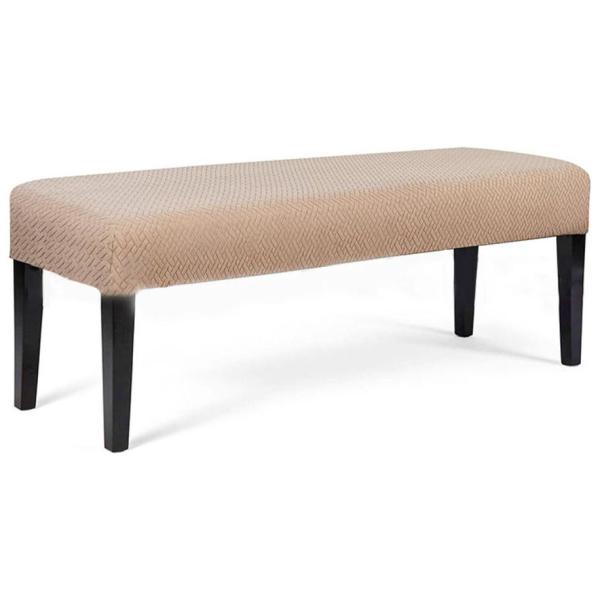 在庫状況：お取り寄せ/5日〜7日で出荷/※こちらの販売ページはベンチカバー、ニュー×ベージュとなります◆すっぽり被せて、ベンチを自分色にリニューアル。◆タテ・ヨコに程よく伸縮するストレッチ素材が、ダイニングベンチやロングスツールなど、背もた...