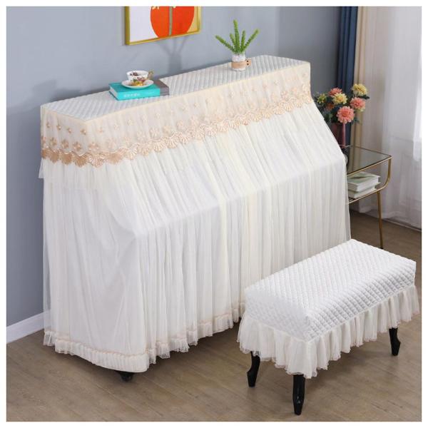 在庫状況：お取り寄せ/5日〜7日で出荷/※こちらの販売ページはピアノカバー、オフホワイト×Bタイプとなります◆ピアノ周りを明るくアップデート◆ホコリやキズからピアノを保護◆カバーを外さず、そのまま弾ける/[IANOCOVER081A2D]