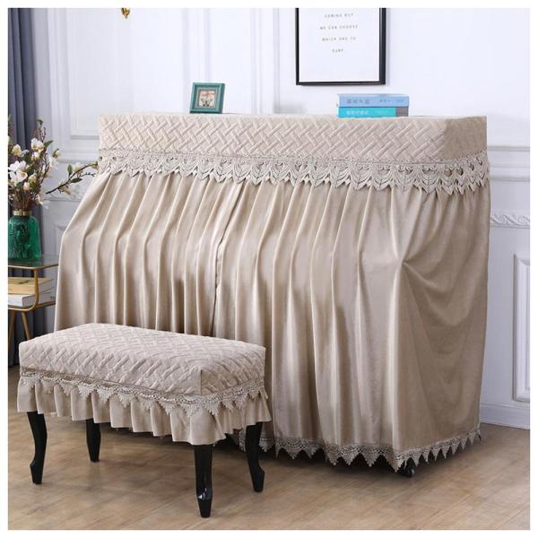 在庫状況：お取り寄せ/5日〜7日で出荷/※こちらの販売ページはピアノカバー、ベージュ×Aタイプとなります◆ピアノ周りを明るくアップデート◆ホコリやキズからピアノを保護◆カバーを外さず、そのまま弾ける/[IANOCOVER141A2C]