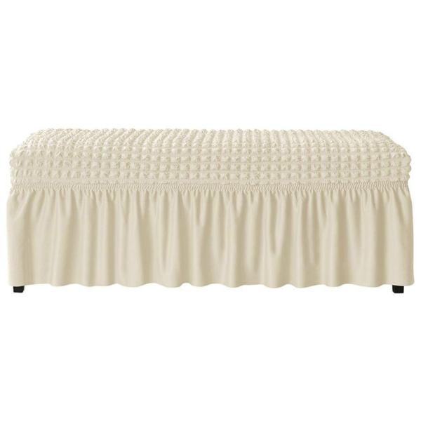 在庫状況：お取り寄せ/5日〜7日で出荷/※こちらの販売ページはMサイズ、オフホワイトとなります◆今お使いのベンチにフィット!◆ぐーんと伸びて、パッと着せ替え◆ぽこぽこワッフル素材が可愛い/[PMYBCOVER011B2A]