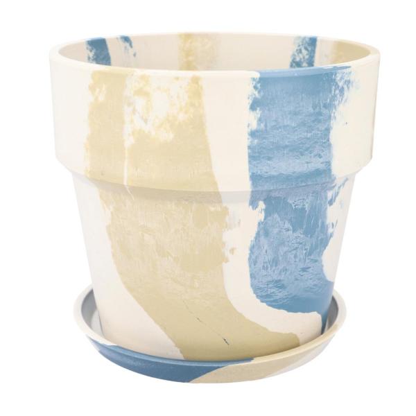 在庫状況：お取り寄せ/5日〜7日で出荷/◆絵の具を流し込んだような、アーティスティックなマーブル模様がお部屋のアクセントに!アーバンプランツポット・マーブルソリッド(5号サイズ)。/[BF0242541A2F]