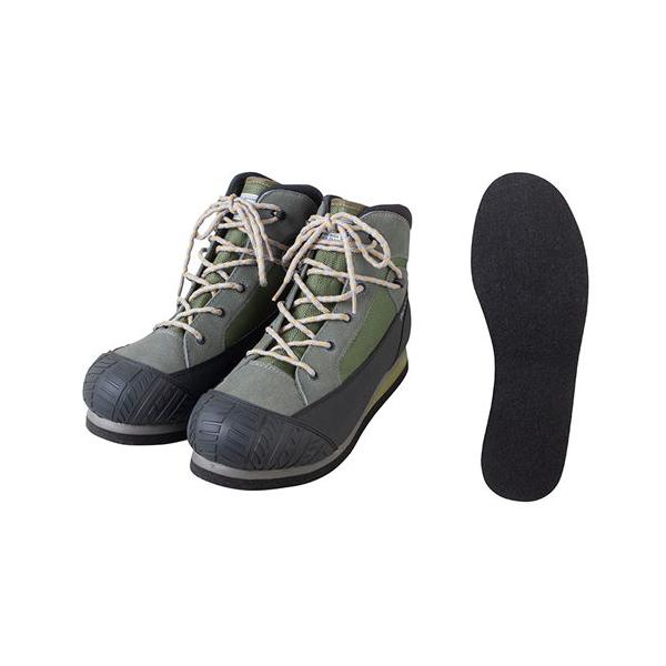 在庫状況：お取り寄せ/※足サイズはパズデザインウェーダー(ソックス厚4mm)着用時のサイズの目安です。◆軽量化だけでなく快適性も追及した(歩くための)ウェーディングシューズ。/[ZWS618L]