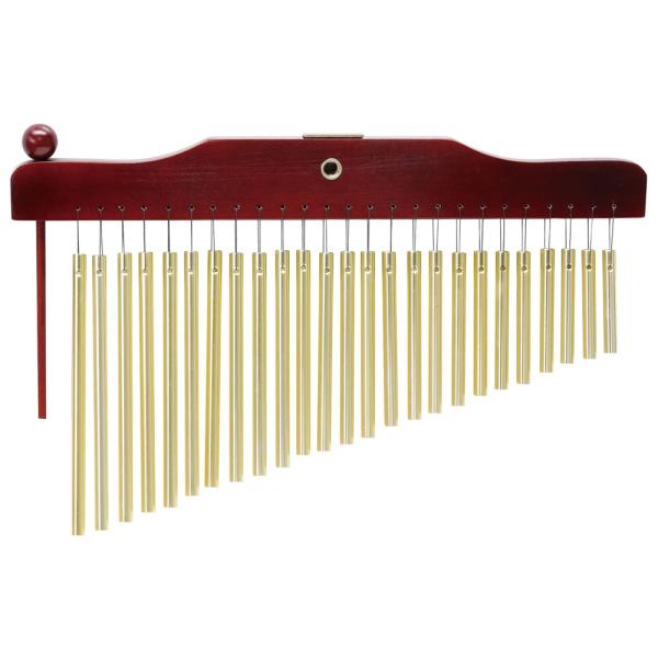 在庫状況：お取り寄せ/3日〜5日で出荷/◆高級感ある本格スペックの25音ツリーチャイム◆木部を落ち着いたブラウンカラーに塗装し、高級感あふれるルックスを実現◆本体低音部にセット可能な握りやすく使いやすい木製のバチが付属/[TC25]