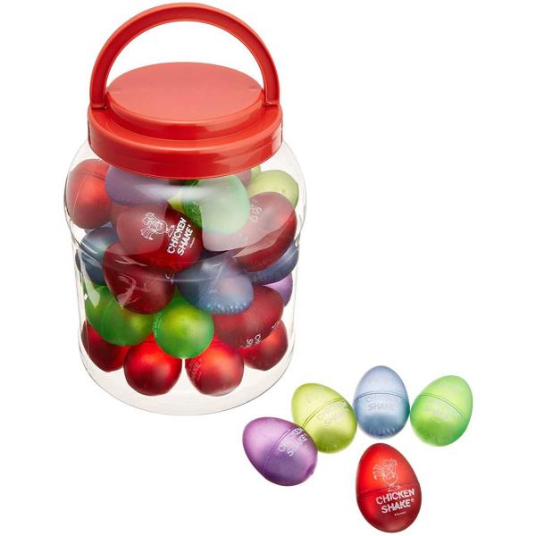 在庫状況：お取り寄せ/3日〜5日で出荷/◆エッグシェーカーとも呼ばれるかわいいタマゴ型のシェーカー◆40個セット/各色8個入り/[CK0140PCSCAN]