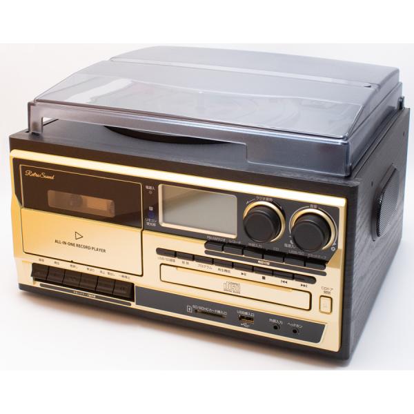 在庫状況：お取り寄せ/お届け：約10日/※本製品には、SD/SDHCカード・USBメモリは付属されておりません。◆レコードプレーヤー/CDラジカセ/デジタル・プレーヤーが1台に!◆スピーカー内蔵/[AR01G]