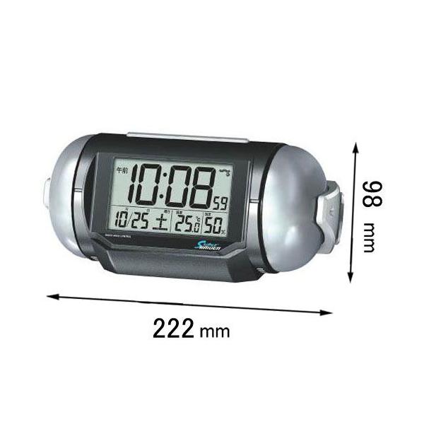 在庫状況：お取り寄せ/◆超大型ベルが最大級のベル音をたたき出す! デジタルタイプのスーパーライデンです。◆サイズ：98×222×125mm◆電波修正機能　◆大音量アラーム(ベル音)