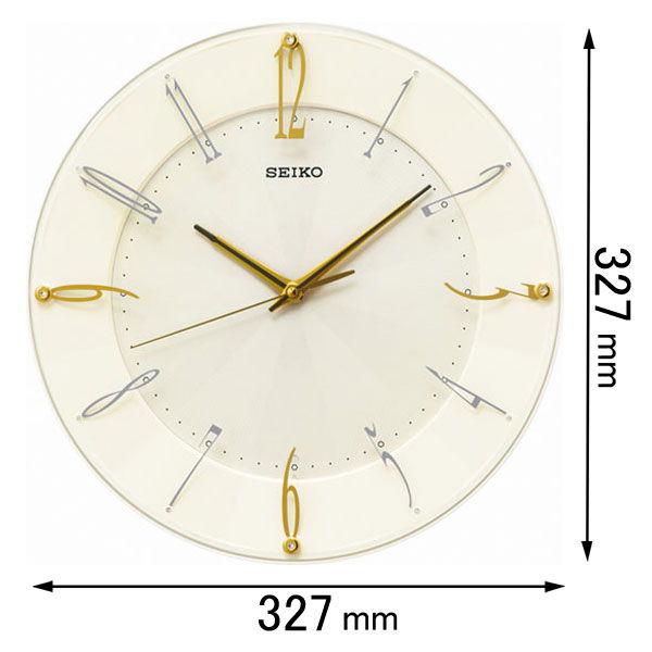 在庫状況：在庫僅少/2018年01月 発売/◆クリスタルを使用した、上品な電波掛時計です。◆サイズ：約327×327×46mm(H×W×D)◆電波修正機能　◆電池切れ予告機能　◆スイープセコンド　◆おやすみ秒針