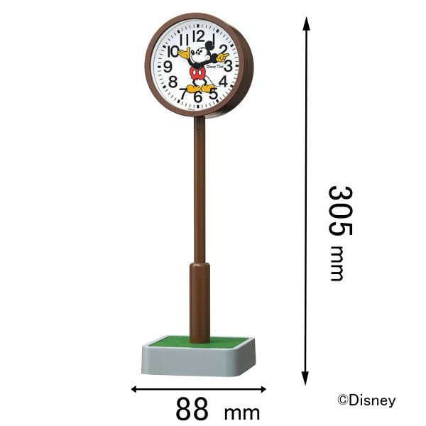 在庫状況：お取り寄せ/2024年10月 発売/◆公園などでおなじみのポール型クロックが卓上サイズの置き時計に◆サイズ：305×88×85mm(H×W×D)