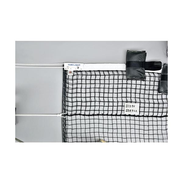 在庫状況：お取り寄せ/◆上部ダブルネット(サイドポール無し)◆日本テニス協会推薦品◆幅106cm×長さ12.7m、網目3.5cm/[B2368TOEILIGHT]