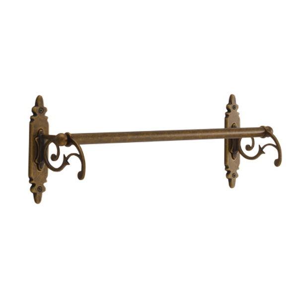 在庫状況：お取り寄せ/7日〜10日で出荷/※商品はすべて手作りのため、表記寸法にばらつき、表面の細かなキズ、形のむら等があります。※石膏ボードへの取付は対応しておりません。◆エレガントなデザインのフェイスタオル用のタオル掛けです。◆磨き上げ...