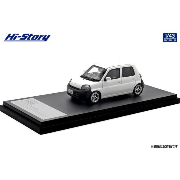 在庫状況：お取り寄せ/2023年11月 発売/※画像はイメージです。実際の商品とは異なる場合がございます。ハイストーリー 1/43 DAIHATSU ESSE ECO Low Down Custom (2006) ホワイト です。