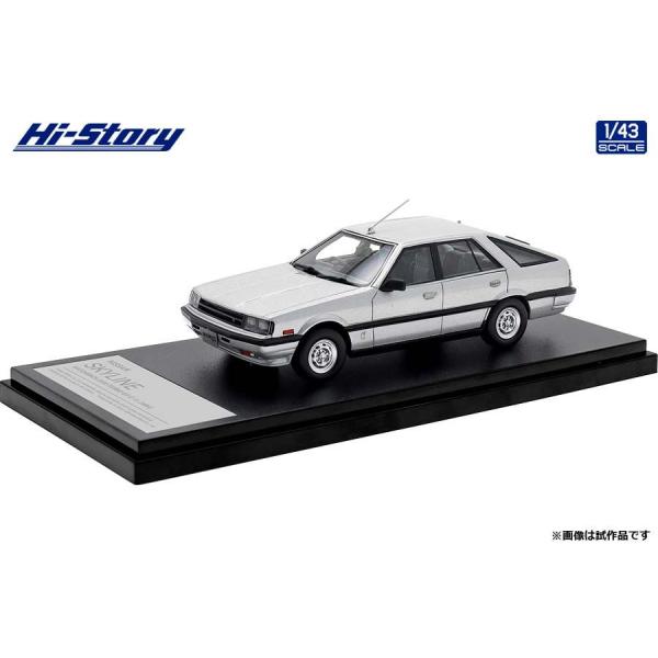 在庫状況：お取り寄せ/2024年02月 発売/※画像はイメージです。実際の商品とは異なる場合がございます。ハイストーリー 1/43 NISSAN SKYLINE HATCHBACK 2000 TURBO GT-E・X (1984) シルバー...