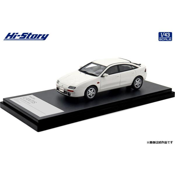 在庫状況：お取り寄せ/◆2025年10月 発売/※画像はイメージです。実際の商品とは異なる場合がございます。ハイストーリー 1/43 MAZDA LANTIS Type R 2000 (1995) シャストホワイト です。