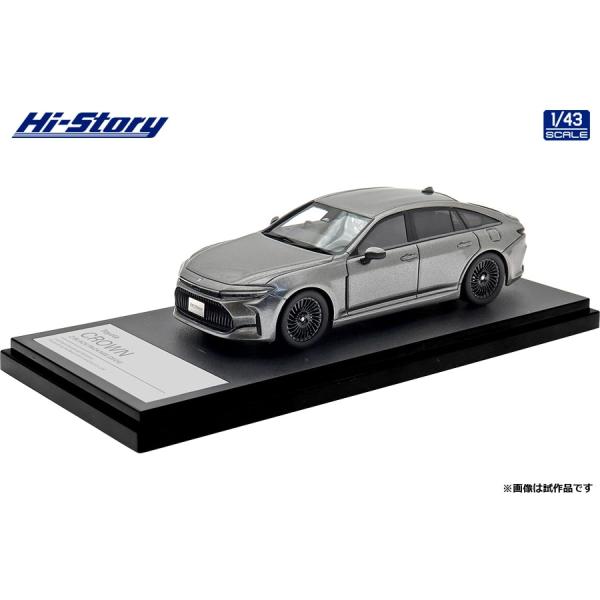 在庫状況：お取り寄せ/2026年01月 発売/※画像はイメージです。実際の商品とは異なる場合がございます。ハイストーリー 1/43 Toyota CROWN Z BLACK PACKAGE (2024) プレシャスメタル です。