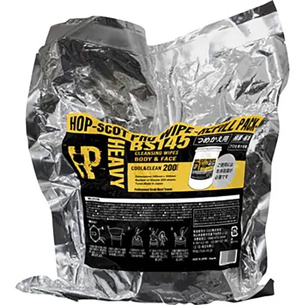 在庫状況：お取り寄せ/◆極厚・極冷ウェットシートBS145詰替用◆極厚シートでゴシゴシ拭いても更に破れにくい◆日本製プロ仕様大容量！/[BS145T]