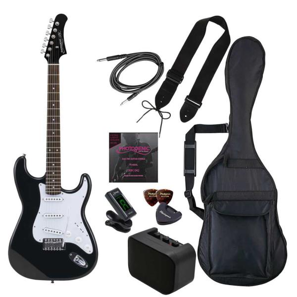 在庫状況：お取り寄せ/3日〜5日で出荷/※セット小物の写真は掲載時のものです。仕様変更により異なる場合がございますが 用途は同じですので、予めご了承ください。◆ストラトキャスタータイプの入門ギター◆すぐにアンプから音を鳴らして始められるライ...