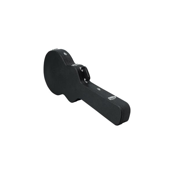 在庫状況：在庫僅少/※各種ケース/ギグバッグ類へ製品の収納可否/収まり具合に関するお問合せにはお答えできません。◆ギブソンES335タイプ用◆材質：ブラックレザー、クローム金具◆内寸：全長 1070mm、ボディ下部幅 400mm、ボディ中部...