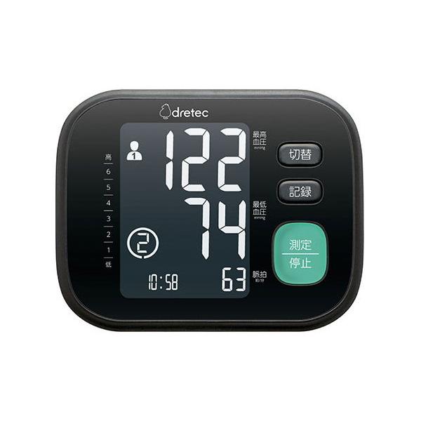 在庫状況：お取り寄せ/お届け：1〜2週間/2022年09月 発売/◆2人分のデータをそれぞれ60回分記録することができる◆バックライト付の画面で、測定結果が見やすい◆適応腕周(約)：22〜32cm/[BM212BK]