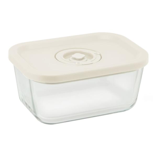 在庫状況：お取り寄せ/※対応機種をご確認の上、ご購入ください。◆Fresh Plan(VS-102)専用　キャニスターMサイズ◆耐熱ガラス製(容器)◆約800ml/[ZVS102WTGL3]