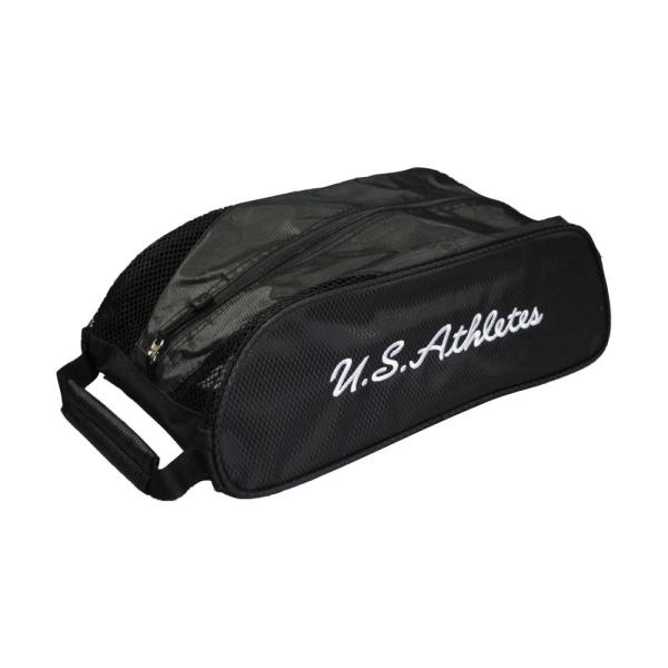 在庫状況：お取り寄せ/◆US ATHLETESのシューズケースが登場!◆メッシュ素材を一部使用し通気性を向上。ケース内でのムレを軽減します。◆持ちやすいハンドルグリップ付！/[USSC2486BK]