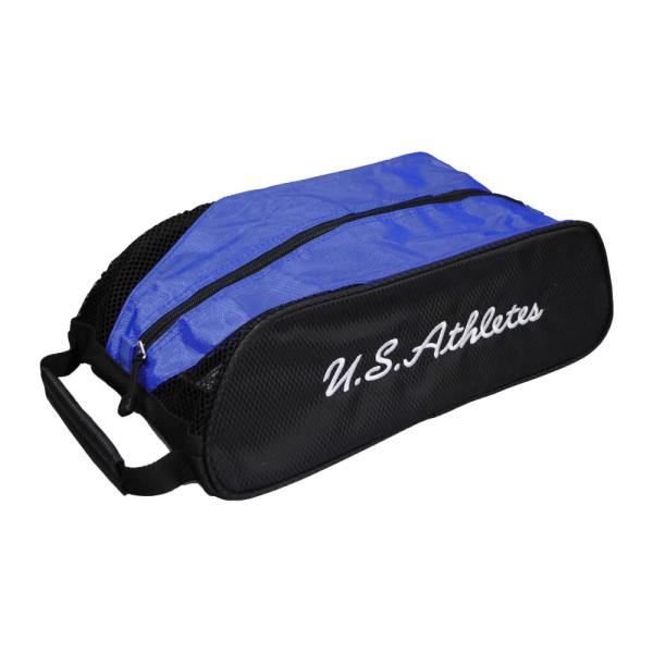 在庫状況：お取り寄せ/◆US ATHLETESのシューズケースが登場!◆メッシュ素材を一部使用し通気性を向上。ケース内でのムレを軽減します。◆持ちやすいハンドルグリップ付！/[USSC2486BKBL]
