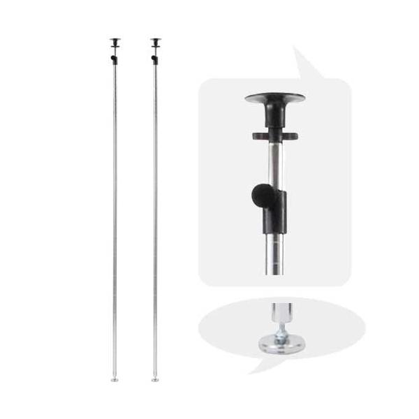 在庫状況：在庫僅少/万一、初期不良があった場合は必ず商品到着後1週間以内にJoshin web事務局までご連絡ください。●つっぱり部をスライドさせて、ラックを天井に突っ張ることができます●付属足パーツ(円形アジャスター)付属◆使用範囲(約)...